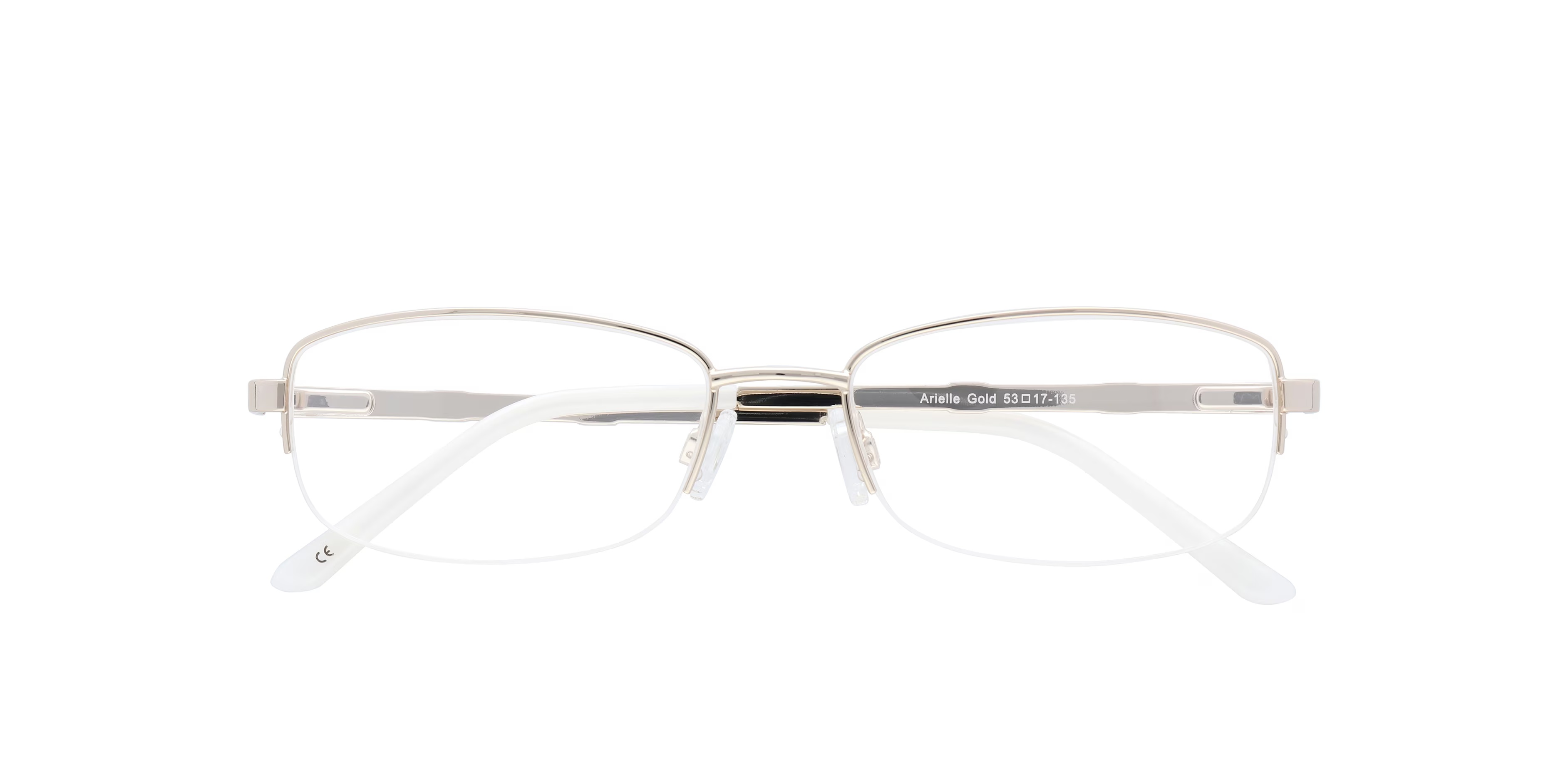 Arielle Rectangle Gold Glasses For Women - Glasses Direct