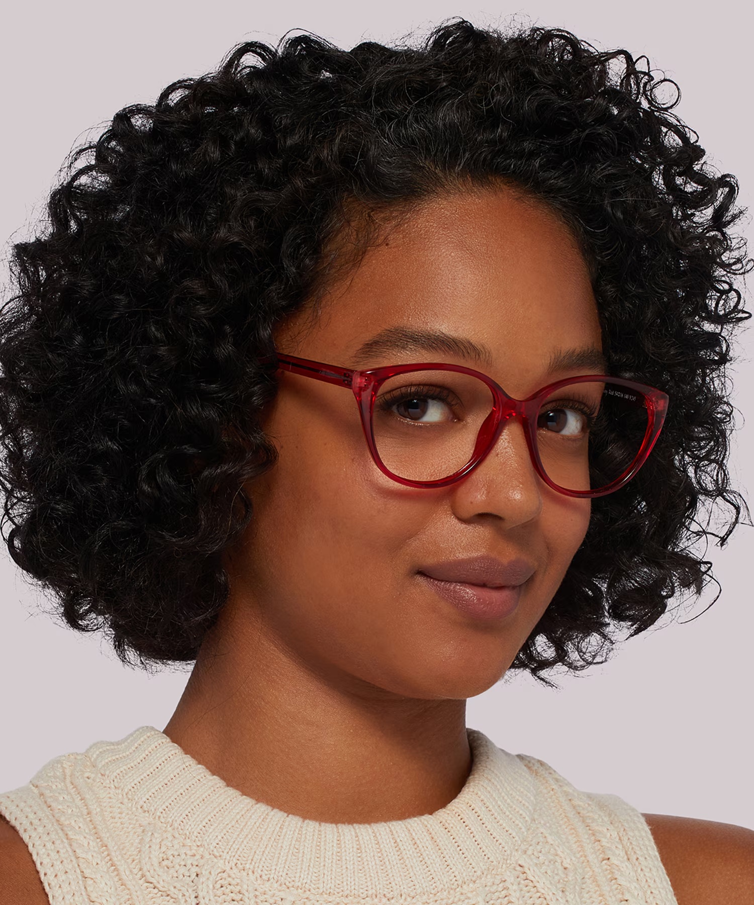 Dawn Cat Eye Shiny Red Glasses For Women - Glasses Direct