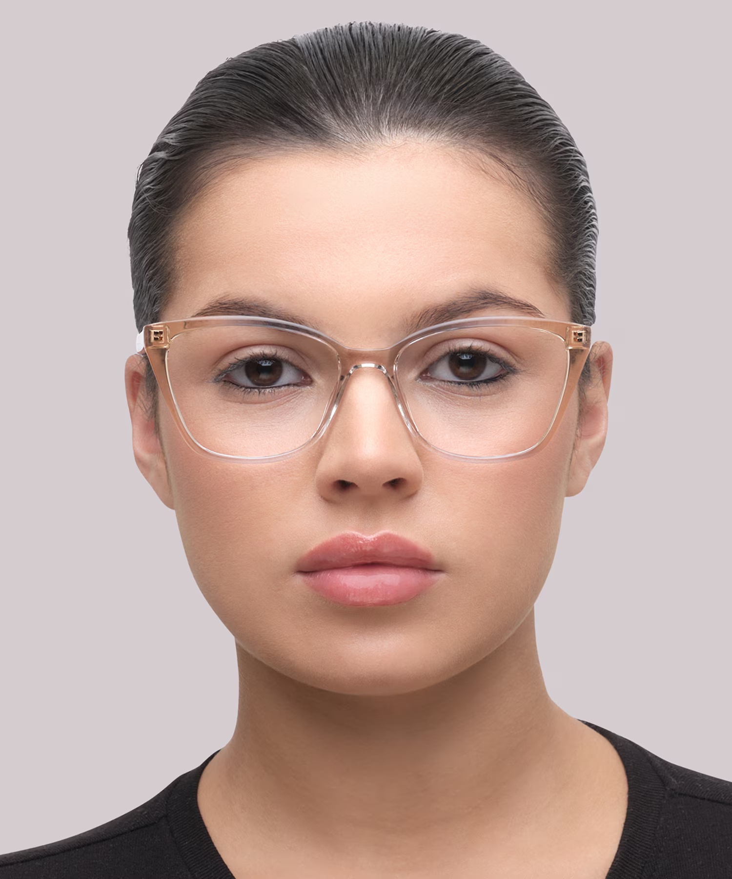 Holden Cat Eye Gradient Brown Grey Glasses For Women - Glasses Direct
